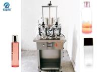 China Semi-Auto Four Nozzles Toner Filling Machine for Glass Bottles - 10-20 bot/min, 5-1000ml Capacity for sale