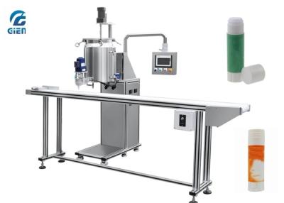 China 220V Lip Balm Filling Machine 1-12 Heads with 20L Heating Tank and ±1% Precision for sale
