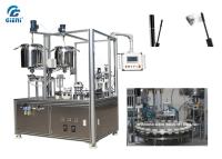 China Rotary Type Mascara Filling Machine Stainless Steel With Brush Inserting Divice for sale