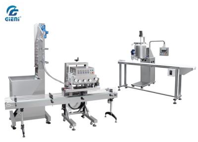 China SUS304 Spindle Type Jar Filling Machine for Vaseline - 25-60pcs/min Capacity with 3.575kW Motor for sale