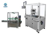 China Servo Motor Driven Essential Oil Bottle Filling Capping Machine 72-84pcs/min for 1.5-4.5cm Caps for sale