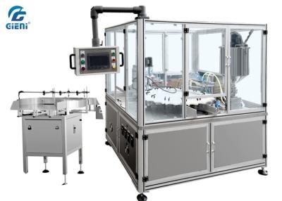 China PLC Control Full Automatic Rotary Lotion Filling Machine with Turntable - 30-40pcs/min Capacity, 480x450x200cm Dimensions for sale