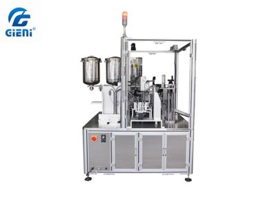 China Automatic Mascara Lip Gloss Filling Capping Machine 24-30pcs/min 15L Tank JRM Model for sale