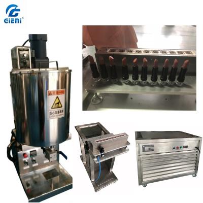 China Manual Lipstick Manufacturing Equipment with Silicone Moulds - 10-12 Pcs Capacity, 9W Power, AC380V/220V for sale
