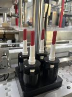 China GIENICOS GLU-1300 Lipstick Filling Machine 20L Tank 1000-1300pcs/Hour Dual Nozzle Automatic Production Line for sale