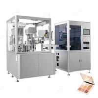 China Servo Robotic Compact Makeup Powder Press Machine 5.5KW AC 380V with ABB Robot and 1-4 Pieces per Cycle for sale