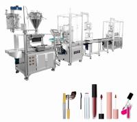 China 2400pcs/hour High Speed Mascara Filling and Capping Production Line for sale