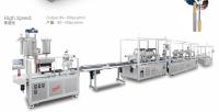 China Two Tanks Liquid Lipstick Filling Machine with production speed at 80-100ppm and ±0.1G precision for sale