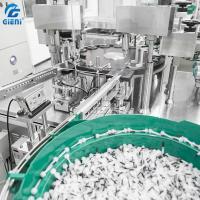 China Automatic Gel Polish Filling Machine 20-30 BPM Capacity 5-20ml Stainless Steel Rotary System for sale