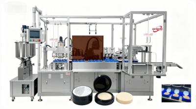 China Korean Style Air Cushion Compact Filling Machine for High Density NBR Sponge Cosmetic Production for sale