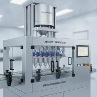 China High Speed Hot Filling Machine with Tank Lift Technology and Servo Driven Precision for Cosmetics for sale