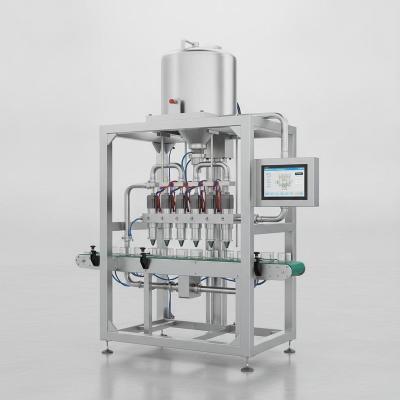 China Heated Hot Filling Machine with Tank Lift Technology, Full Path Heating, and Servo Driven Piston for Cosmetic Products for sale