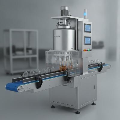 China Conveyor Integrated Hot Filling Machine with Tank Lift Up Down and 1.5 Meter Adjustable Conveyor for sale
