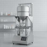 China Custom Volume Hot Filling Machine with Tank Lift Technology and Interchangeable Pistons for Cosmetic Filling for sale