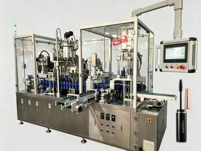 China JQH-02 High Speed Lipgloss Filler & Capper | 80 PCS/MIN Rotary System | Cosmetic Packaging Machinery for sale
