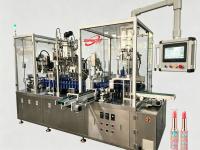 China JQH-02 Rotary Lipgloss Filling Machine with 80 PCS/MIN Speed, SUS304 Material, and Dual-Station Efficiency for Cosmetic Production for sale