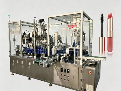 China JQH-02 High Speed Lipgloss Filling Machine with 80 PCS/MIN Output and SUS304 Material Featuring Servo Piston Technology for sale