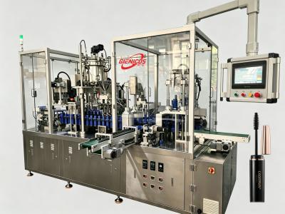 China JQH-02 High Speed Lipgloss Filling Machine with 80 PCS/MIN Output and Rotary Capping System for sale