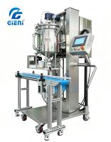 China Vacuum Hot Filling Machine with Vacuum Deaeration and Tank Lift Up Down for Precision Cosmetic Filling for sale