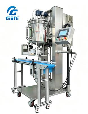 China Vacuum Hot Filling Machine with Vacuum Deaeration and Tank Lift Up Down for Precision Cosmetic Filling for sale
