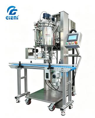 China Conveyor Integrated Hot Filling Machine with Tank Lift Up Down and 1.5 Meter Adjustable Conveyor for sale