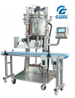 China Servo Driven Precision Hot Filling Machine with Tank Lift Up Down and Vacuum Function for Cosmetic Filling for sale