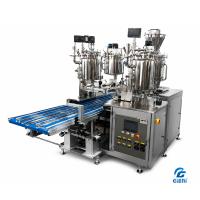 China HFM-2N20L Dual Nozzle Hot Filling Machine 20L Double Jacket Heating Tank 316L Contact Parts for sale