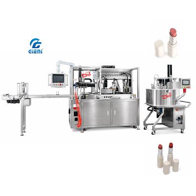 China GLU-900 Diving Nozzle Heated Lipstick Filling Machine Pre-Stirring Tank 30L Vacuum Melting Equipment for sale