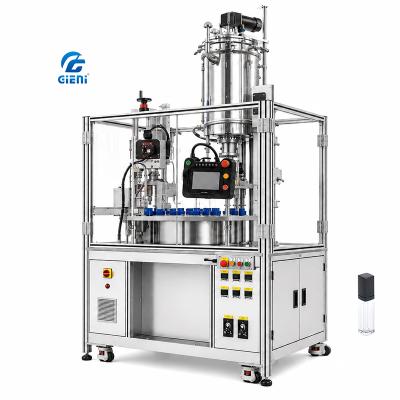 China 6 Head Linear Conveyor Lip Gloss Filling Machine with 1500 BPH Speed and Quick Changeover for Multi Format Tubes for sale