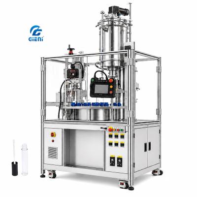 China 4 Nozzle Lip Gloss Filling Machine with 1000BPH Speed and 0-120C Temp Control for Viscous Formulas for sale