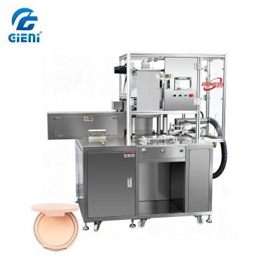 China C-22 Custom Embossed Patterns Powder Pressing Machine with Hydraulic + Servo Pressing and 10 Tons Maximum Pressure for sale