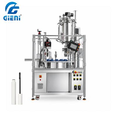 China Multi Size Bottle Mascara Filling Machine Vibration Feeding One Operator Filler for sale