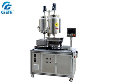 China 10 Nozzle Lipstick Hot Filling Machine with 20L Dual Tanks and 3.8KW Power for Cosmetic Production for sale