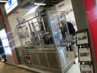 China 5 Nozzle Silicone Lipstick Filling Cooling Releasing Machine With Speed 1000pcs/Hour for sale
