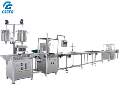 China Automatic Mascara Filling Machine with 12 Nozzles - Linear Production Line for Cosmetics Manufacturing for sale