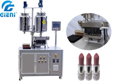 China 20L Double Heating Tank Cosmetic Lipstick Filling Machine with 12 Nozzles | 3.8KW Power | ±0.1g Precision for sale