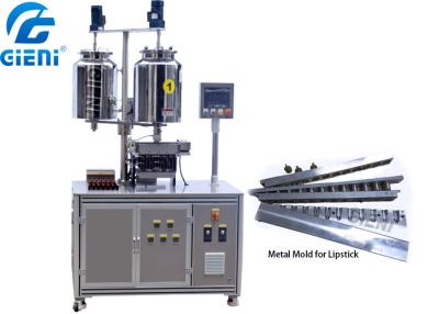 China 12-Hole Metal Mold Lipstick Filling Machine with 20L Tank Capacity and 3.8KW Power for Cosmetic Production for sale