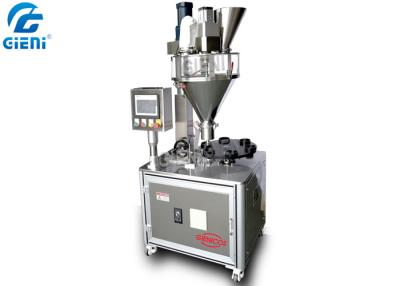 China 1.5KW Nail Powder Cosmetic Filling Machine Single Nozzle With Turntable Mould for sale