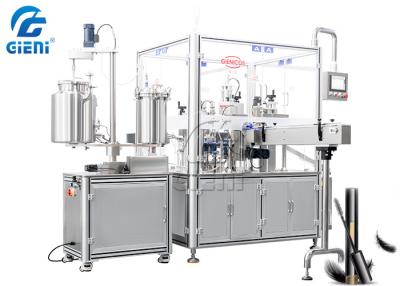 China Rotary Type Mascara Cosmetic Filling Machine PLC Control 60pcs/Min for sale