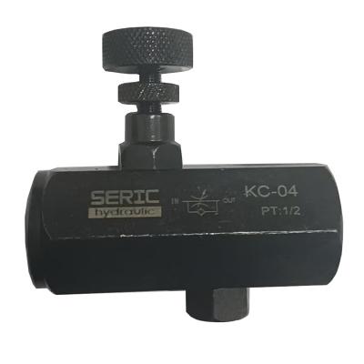 China Multifunctional KC Series Pilot Operated Flow Control Valve KC-02 K-C03 KC-04 KC-06 KC-08 for sale