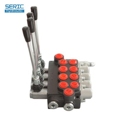 China P40 Series Multi-way Valve Multiple Monoblock Manual Directional Control Valve for sale