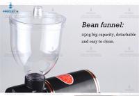 China PRECISION E&M Coffee Bean Grinder 220V 1500rpm with Adjustable Timer LCD Display for sale