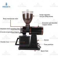 China PRECISION E&M Coffee Bean Grinder 220V 1500rpm with Adjustable Timer LCD Display for sale