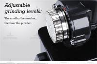 China PRECISION E&M Coffee Bean Grinder 1500 RPM 220V Custom Logo Commercial for sale