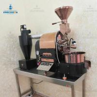 China Automatic Coffee Roasting Equipment With Stainless Steel Double Layer Drum for sale