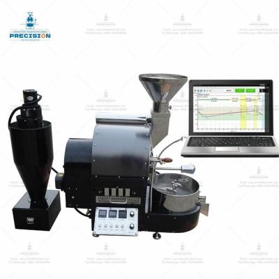 China Precision 1kg Coffee Roaster Machine 200-1500g Batch 0-300C Adjustable Temperature for sale