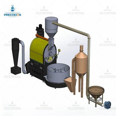 China Industrial Coffee Roaster Machine For Large Scale Production Coffee Roasting System for sale