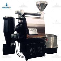 China Industrial Coffee Roaster 60-200kg Gas Drum Roasting Machine 380V 750W Exhaust for sale