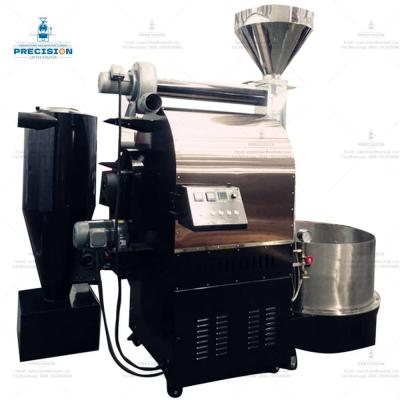 China Industrial Coffee Roaster 60-200kg Gas Drum Roasting Machine 380V 750W Exhaust for sale