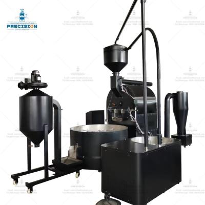 China LPG Gas Industrial Coffee Roaster 60-200kg Batch Capacity 0-300C Adjustable for sale
